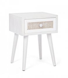 MONTIEL ΚΟΜΟΔΙΝΟ ΞΥΛΙΝΟ ΛΕΥΚΟ 35X30X46,5