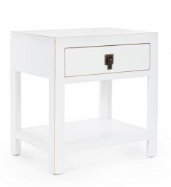PECHINO ΚΟΜΟΔΙΝΟ ΞΥΛΙΝΟ ΛΕΥΚΟ 46.5X34X50.5