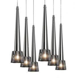 HOMELIGHTING ΕΞΑΦΩΤΟ ΦΩΤΙΣΤΙΚΟ ΟΡΟΦΗΣ ΜΕΤΑΛΛΙΚΟ ΧΡΩΜΙΟ LOGO 77-1821