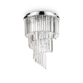 IDEAL LUX 12ΦΩΤΟ ΦΩΤΙΣΤΙΚΟ ΟΡΟΦΗΣ ΜΕ ΚΡΥΣΤΑΛΛΑ ΧΡΩΜΙΟ CARLTON PL12 168937