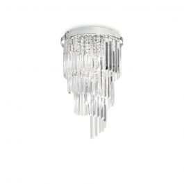 IDEAL LUX 8ΦΩΤΟ ΦΩΤΙΣΤΙΚΟ ΟΡΟΦΗΣ ΜΕ ΚΡΥΣΤΑΛΛΑ ΧΡΩΜΙΟ CARLTON PL8 168920