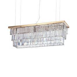 IDEAL LUX 8ΦΩΤΟ ΦΩΤΙΣΤΙΚΟ ΟΡΟΦΗΣ ΡΑΓΑ ΜΕ ΚΡΥΣΤΑΛΛΑ ΧΡΥΣΟ MARTINEZ SP8 ...