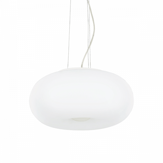 IDEAL LUX 3ΦΩΤΟ ΦΩΤΙΣΤΙΚΟ ΟΡΟΦΗΣ ΓΥΑΛΙΝΟ ΛΕΥΚΟ Ø42 ULISSE SP3 095226